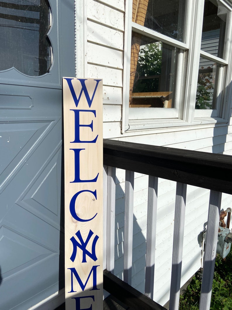 New York Yankees Welcome Sign | Yankees Sign | Baseball Sign | New York ...