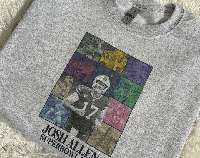 Josh Allen Era Crewneck Sweatshirt | Era Tour | Buffalo | Crewneck ...