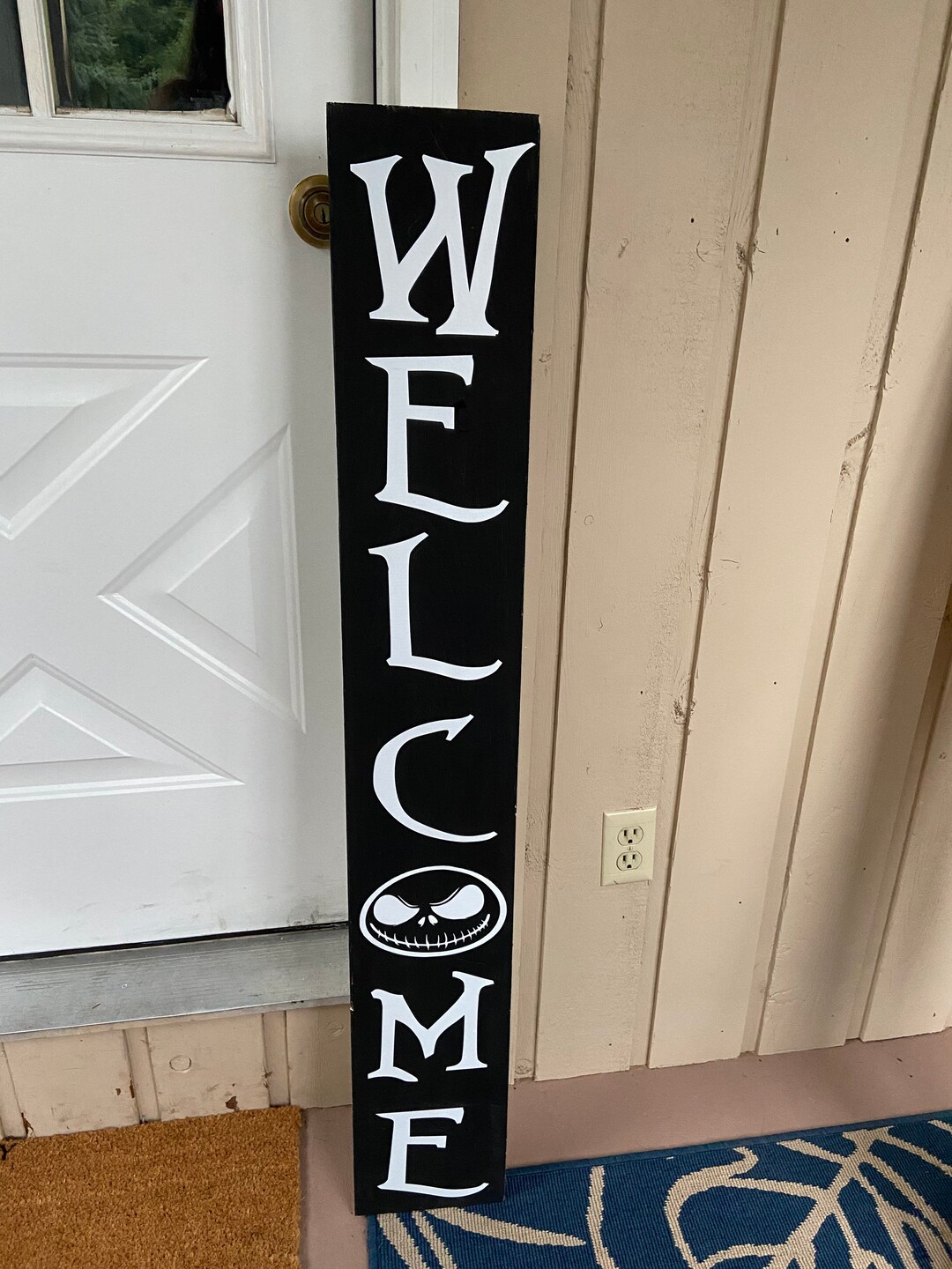 Welcome Jack Skellington Nightmare Before Christmas Welcome Sign ...