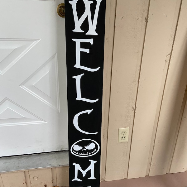 Jack Skellington Welcome Sign - Etsy
