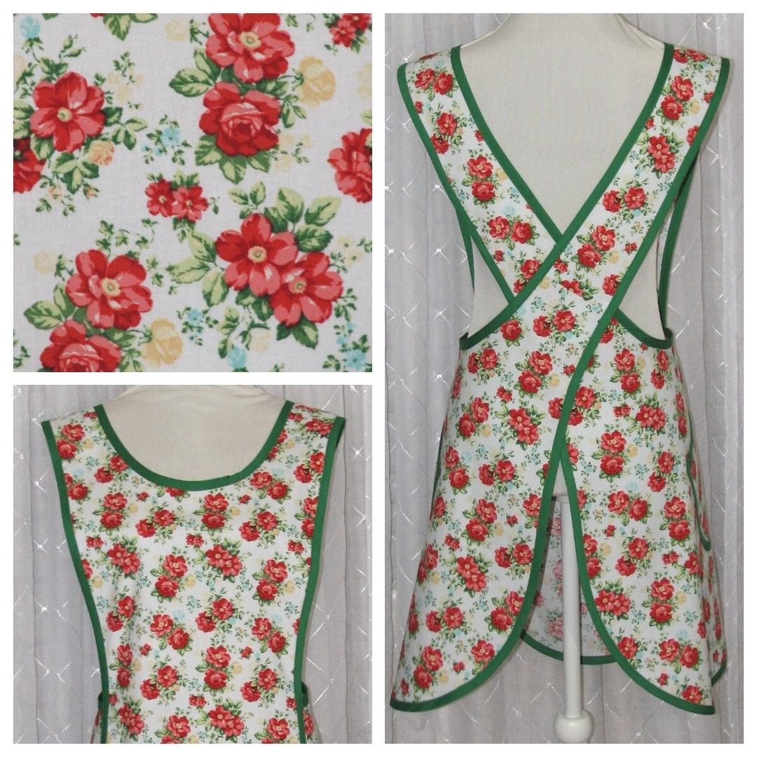 Old Fashioned Apron, Cross Over Apron, Baking Apron, Aprons for Women ...