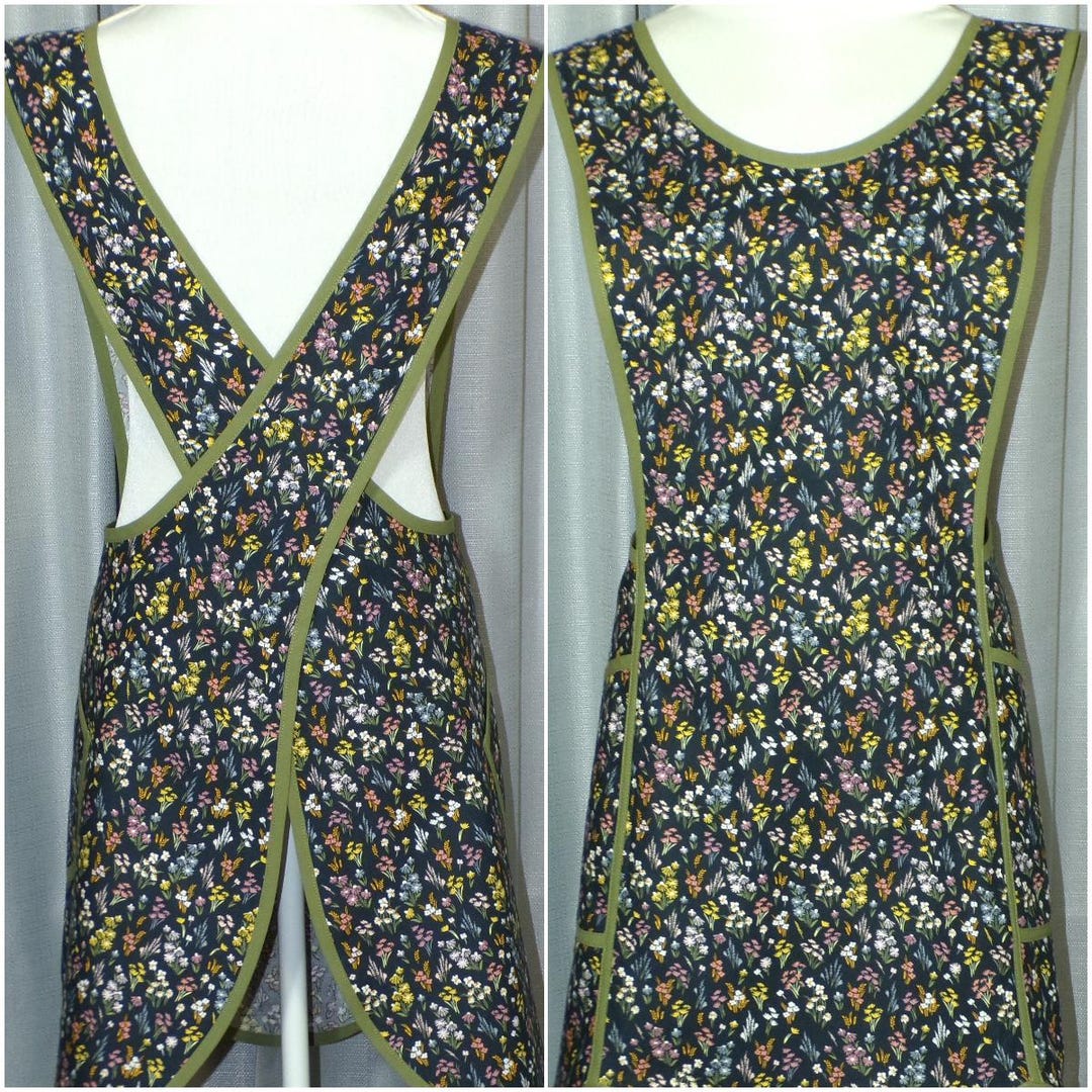 Pinafore Apron, Aprons for Women, Cross Apron, Cross Back Apron, Old ...
