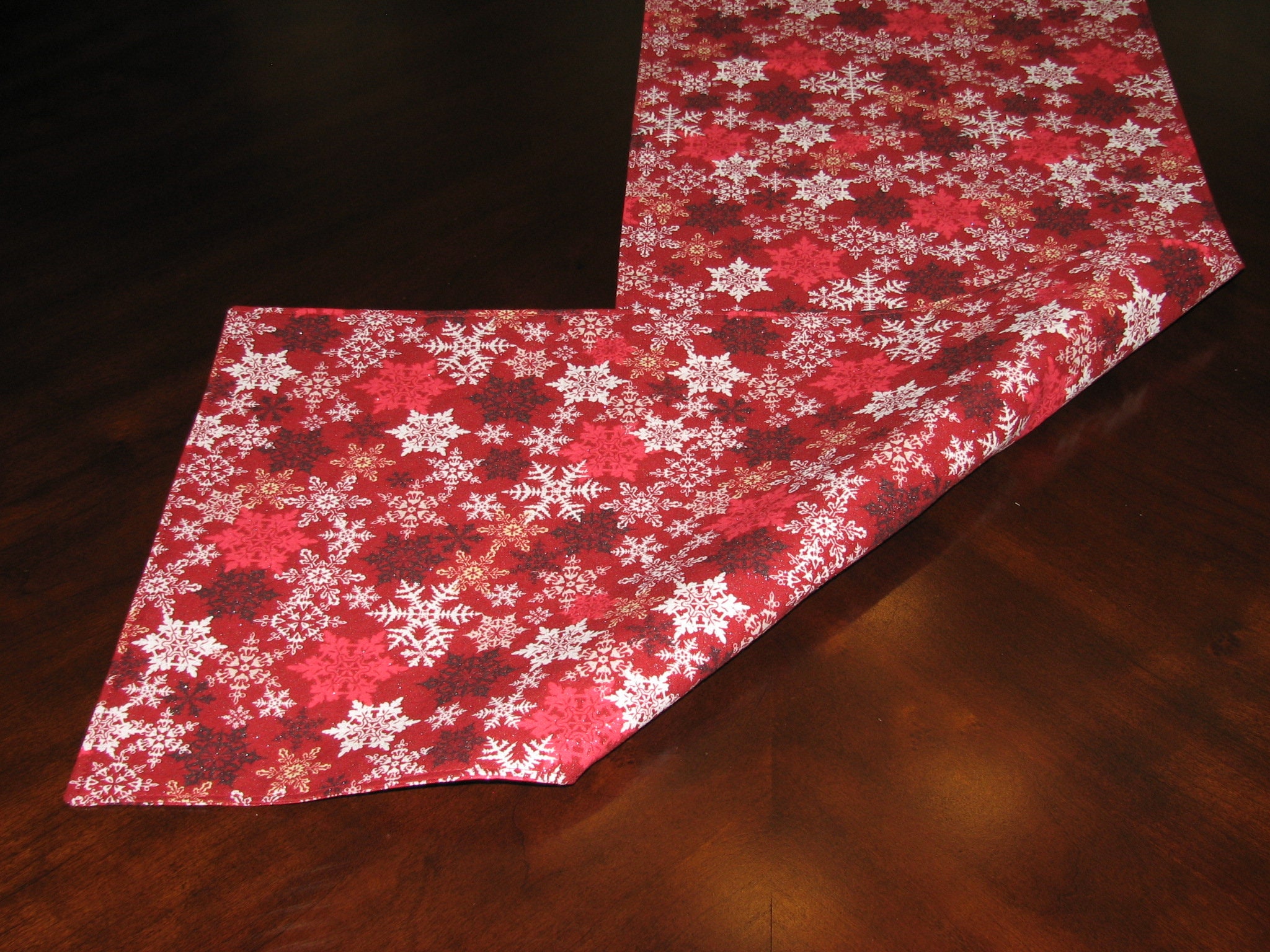 Christmas Table Runner Silver Table Runner Gold Table - Etsy