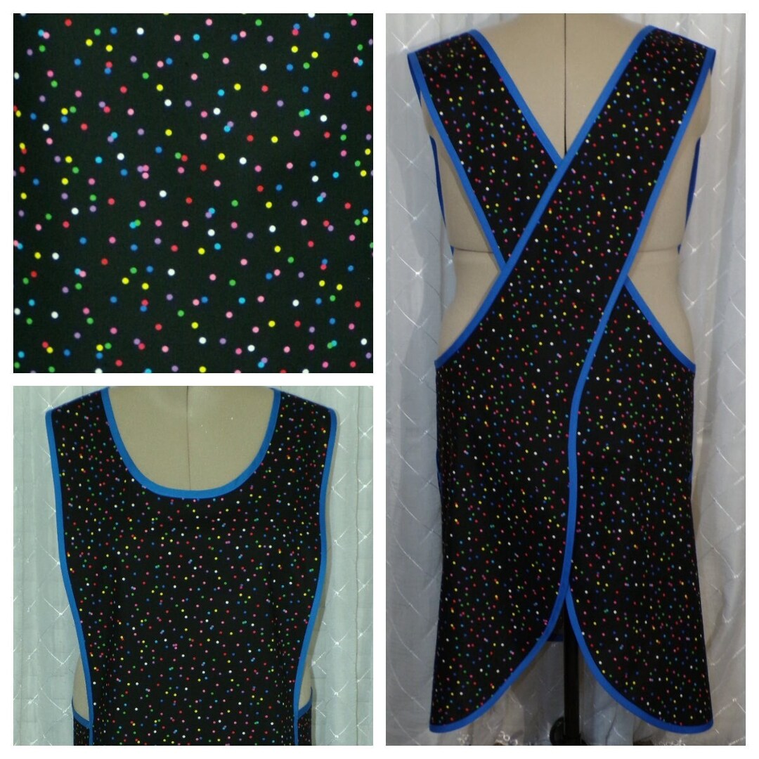 Plus Size Apron, Pinafore Apron, Cross Back Apron, Aprons for Women ...