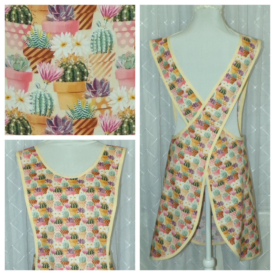 Cross Back Apron, Old Fashioned Apron, Cross Over Apron, Baking Apron ...