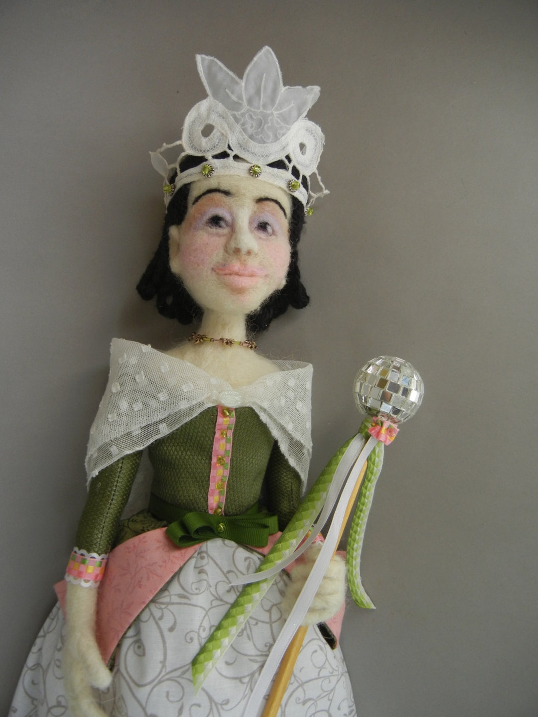 Needle Felted Princess Art Doll: OOAK Wall Decor (23 Inch). - Etsy