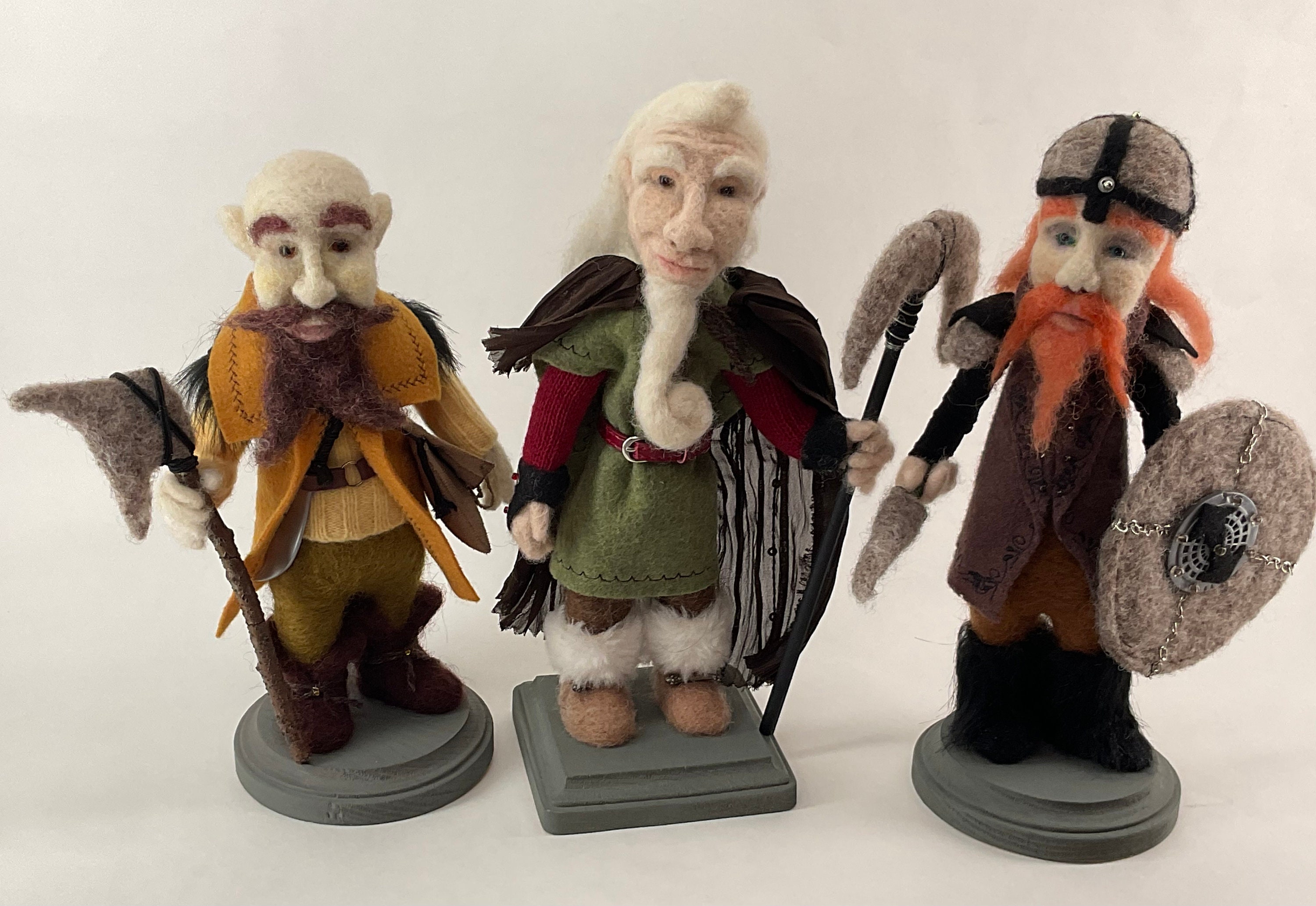 Tolkien Inspired Needle Felted Dwarf , Lord of the Rings, the Hobbit ...