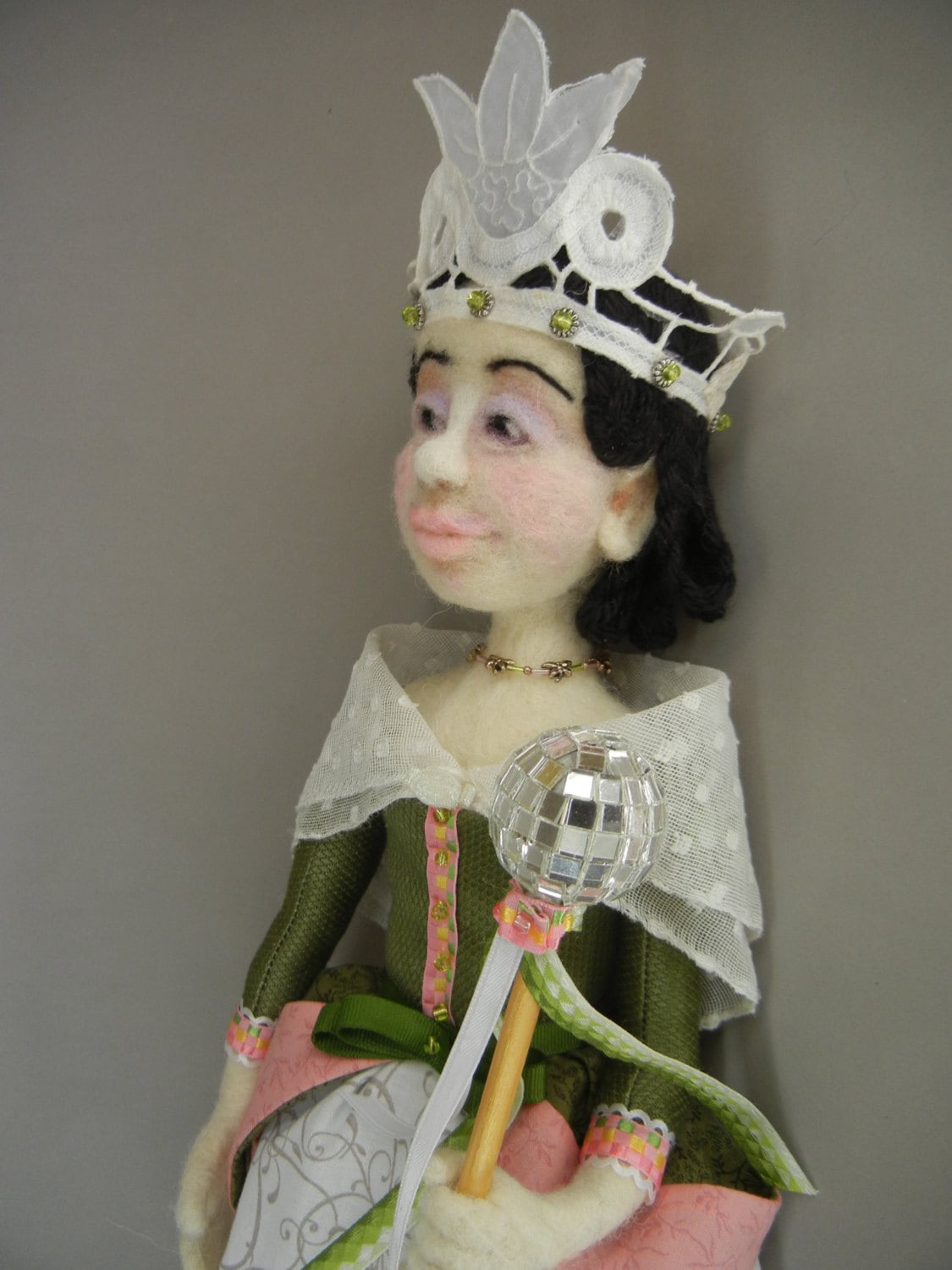Needle Felted Princess Art Doll: OOAK Wall Decor (23 Inch). - Etsy