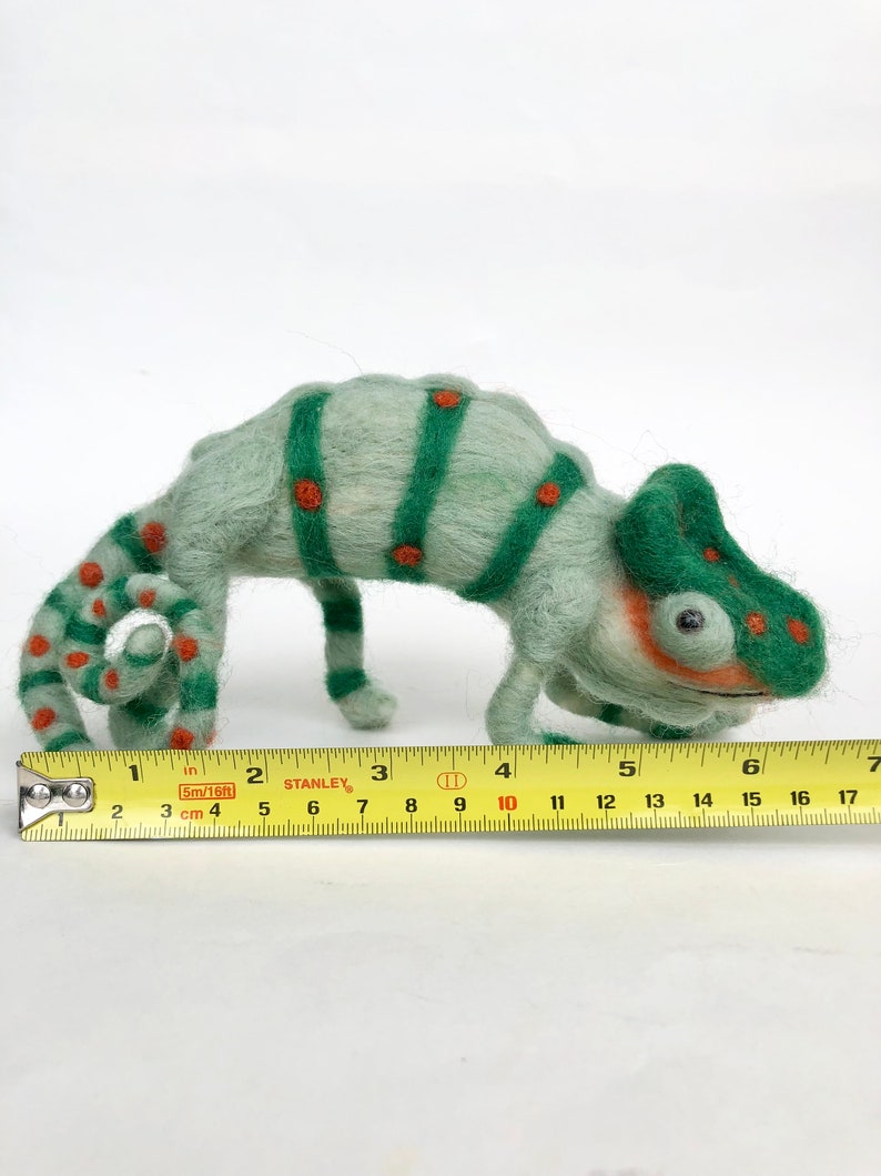 Chameleon, Needle Felt Lizard, Needle Felt Animal, Rain Forest - Etsy