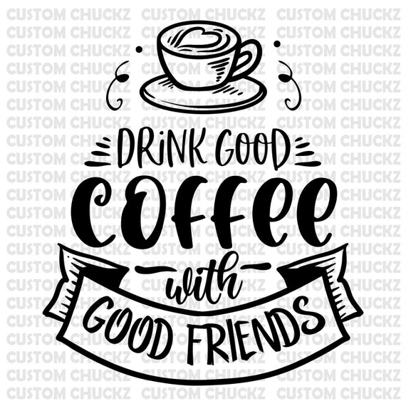 Friends Drinking Coffee Clip Art