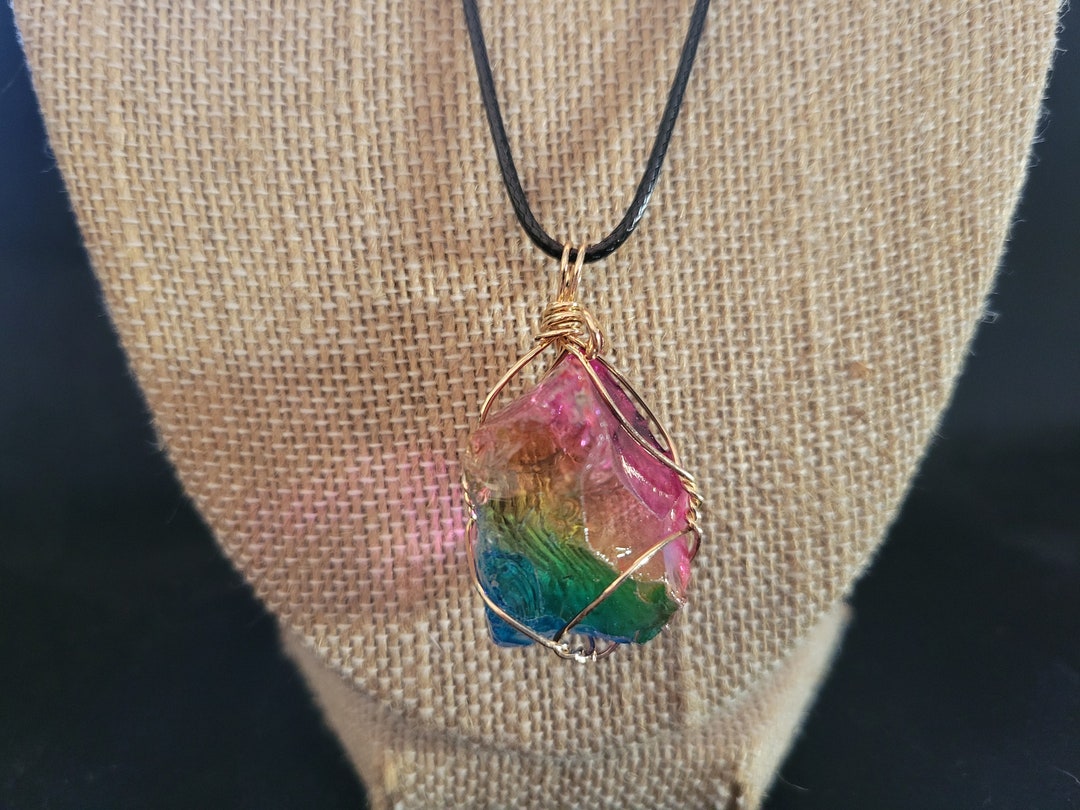 Rainbow Man Made Crystal - Etsy