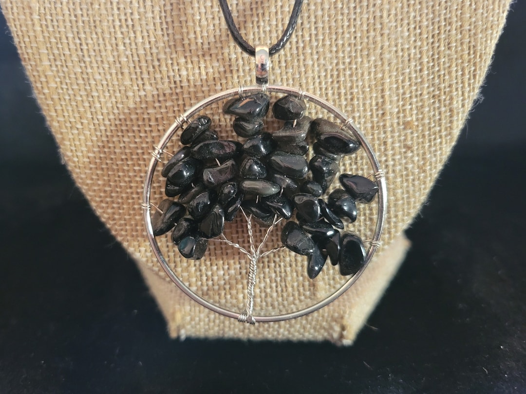 Black Obsidian Tree - Etsy