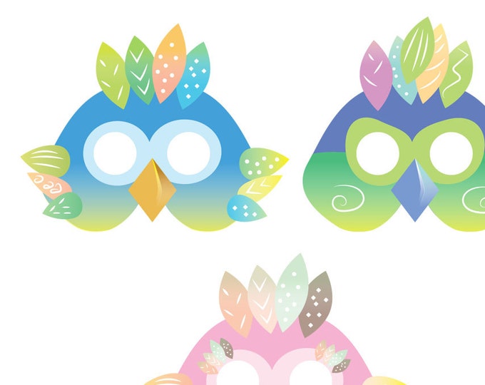 Máscara de loro, máscara de animal, máscara de pájaro colorido - Etsy ...