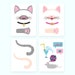 Cats Photo Booth Props, Kitty Ears, Kitty Masquerade, Kitty Props, Cat ...