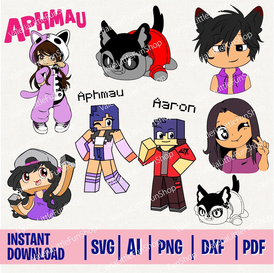 Aphmau Digital Files ,svg, Ai ,eps, Pdf, Dxf, Png - Etsy