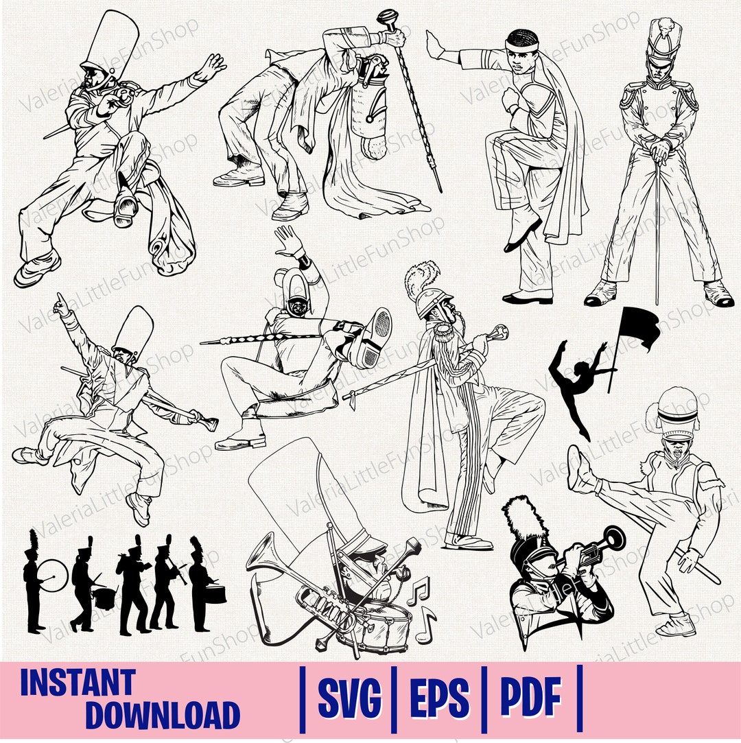 Drum Major Digital Download -SVG-EPS-PDF - Etsy