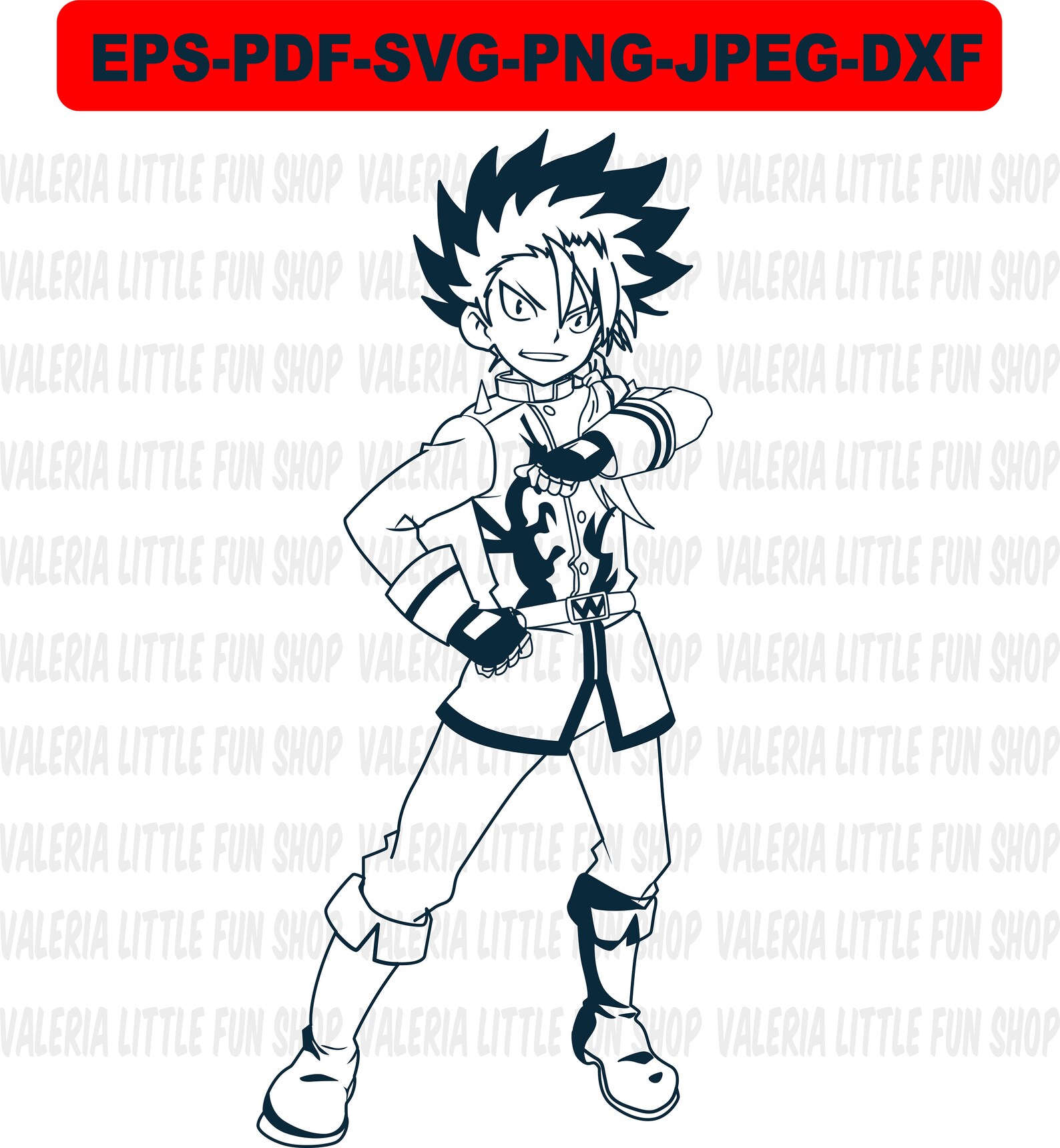 Beyblade Character Vector Digital Files , Eps, Pdf, Svg, Dxf, Png and ...