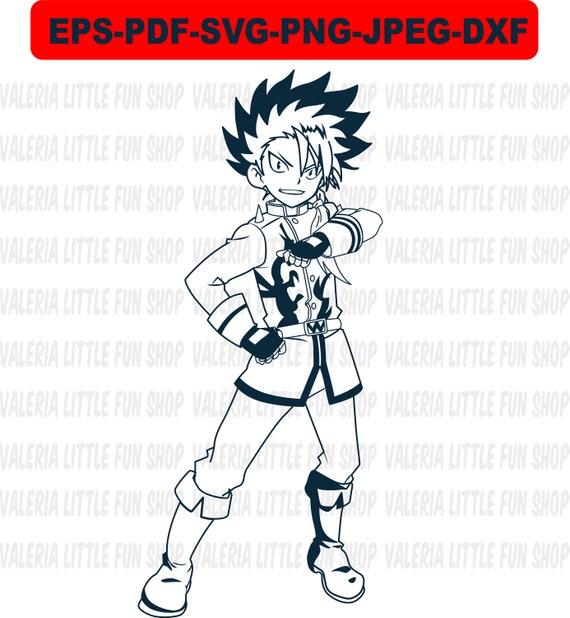 Beyblade Character Vector Digital Files Eps Pdf Svg Dxf | Etsy