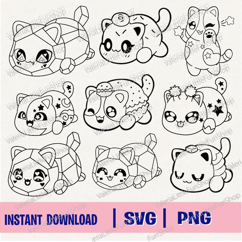 Aphmau Meemeows Mystery Plush SVG and PNG FILES - Etsy