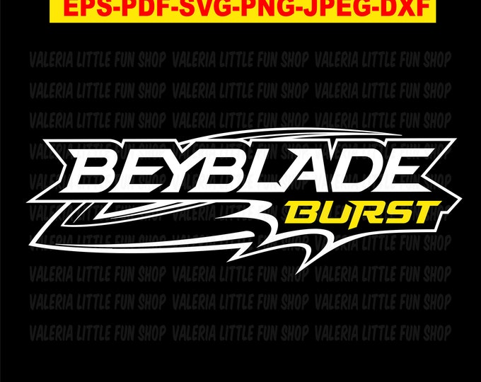 Beyblade Vector Digital Files Eps Pdf Svg Dxf Png and - Etsy