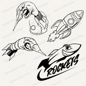 Rocket Digital Download --svg-ai-eps-pdf-png - Etsy