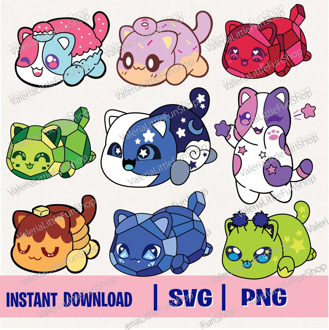 Aphmau Meemeows Mystery Plush SVG and PNG FILES - Etsy