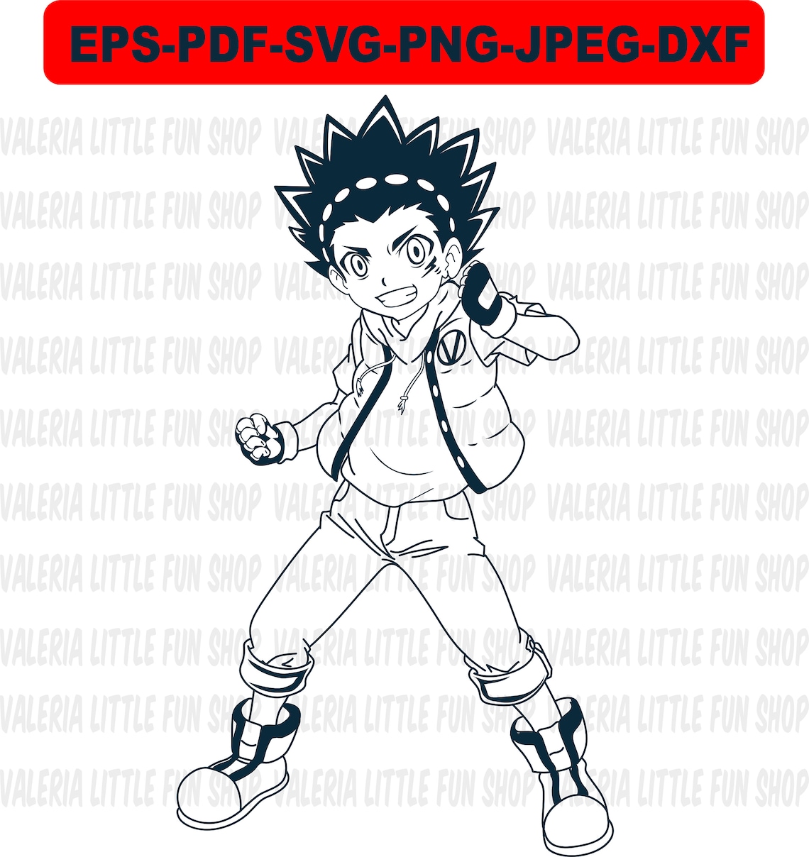 Beyblade Vector Digital Files , Eps, Pdf, Svg, Dxf, Png and Jpeg - Etsy