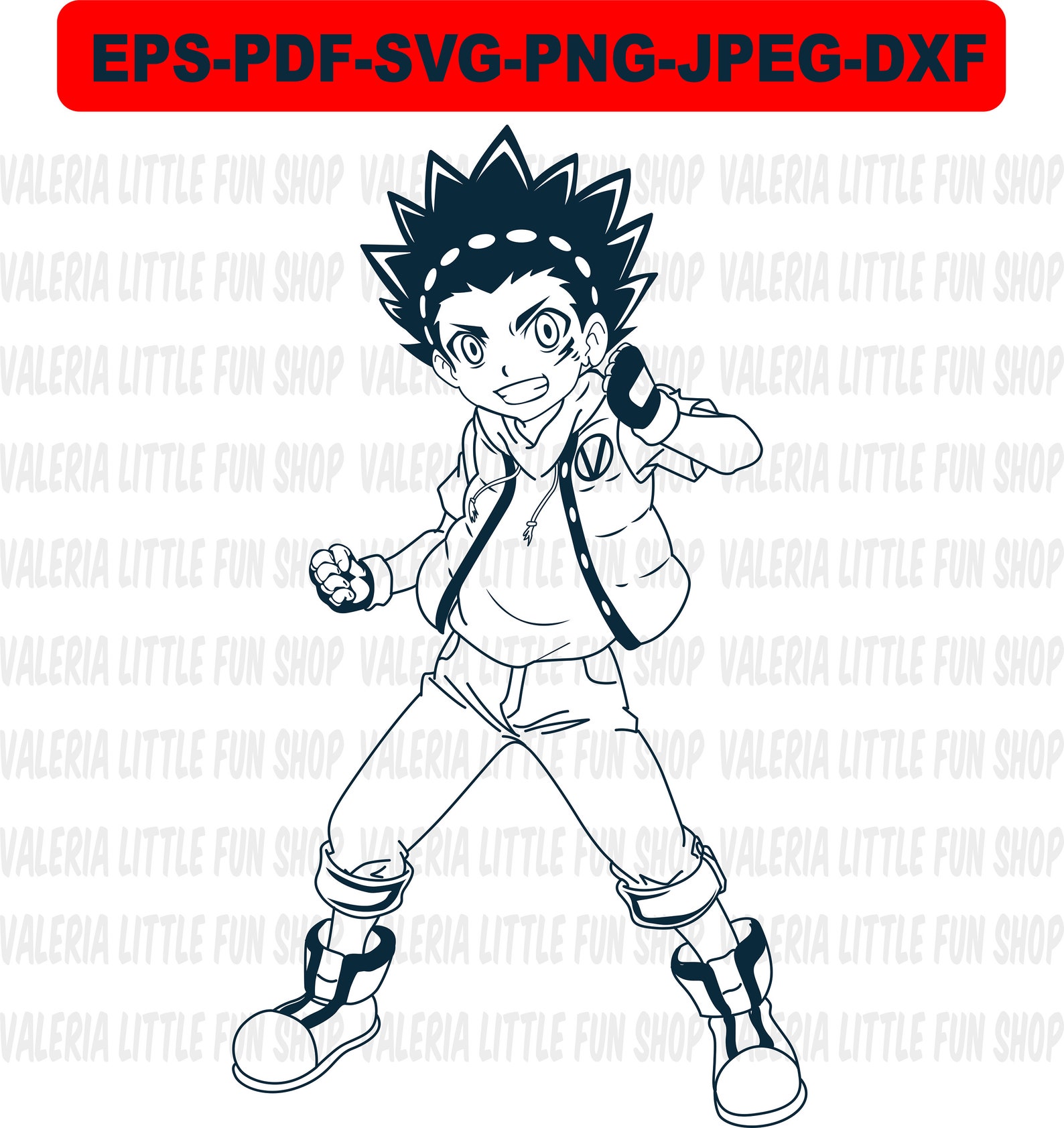 Beyblade Vector Digital Files , Eps, Pdf, Svg, Dxf, Png and Jpeg - Etsy