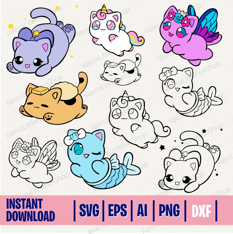 Archivos digitales de Aphmau Meemeows, svg, ai, eps, pdf, dxf, png ...