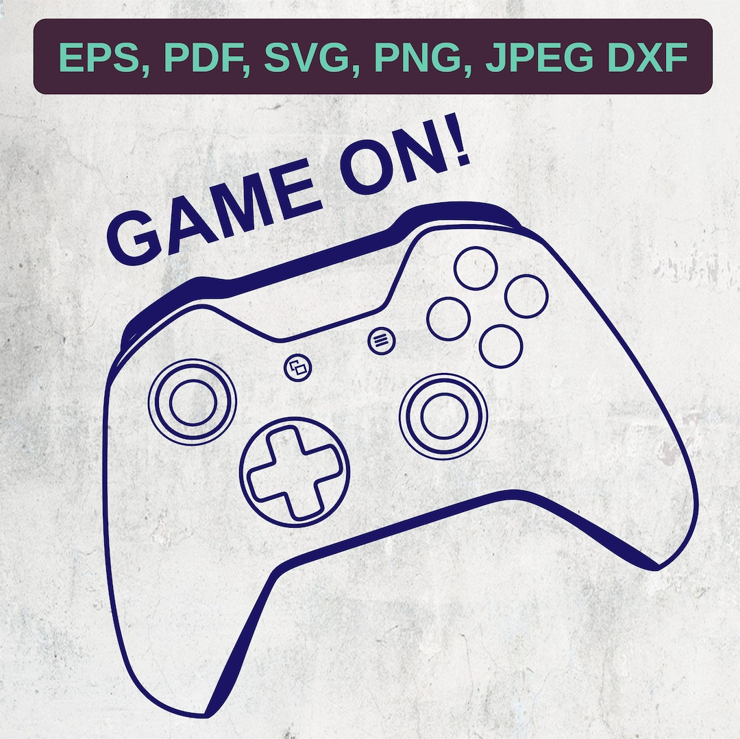 Gamer Svg , Game Controller Vector Digital Files , Eps, Pdf, Svg, Dxf ...