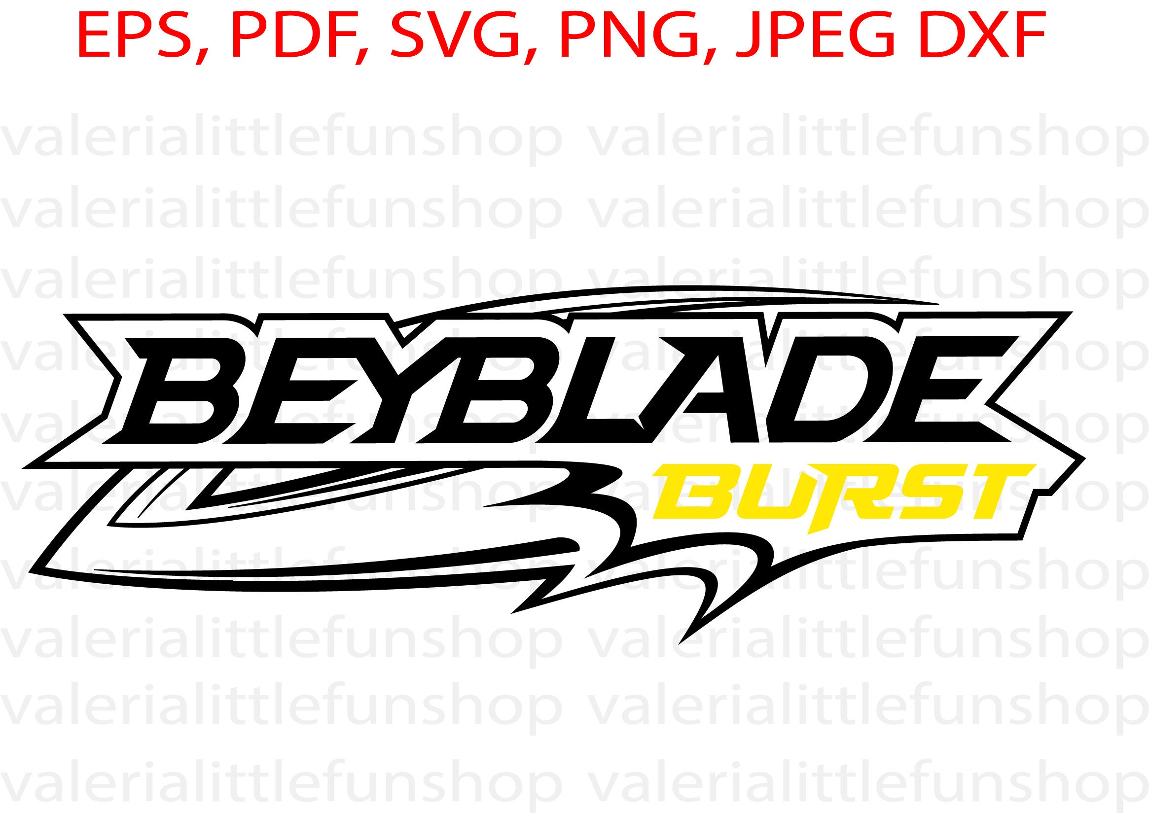 Beyblade Vector Digital Files , Eps, Pdf, Svg, Dxf, Png and Jpeg - Etsy ...