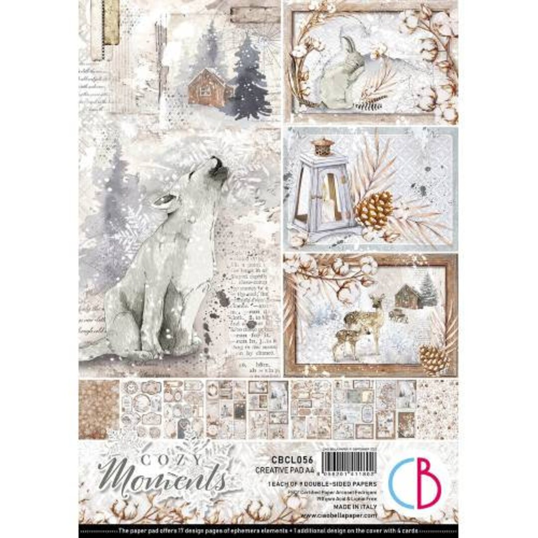 Scrapbook Paper Set, A4 Size X 9 Double Sided Sheets, Ephemera, Tags ...