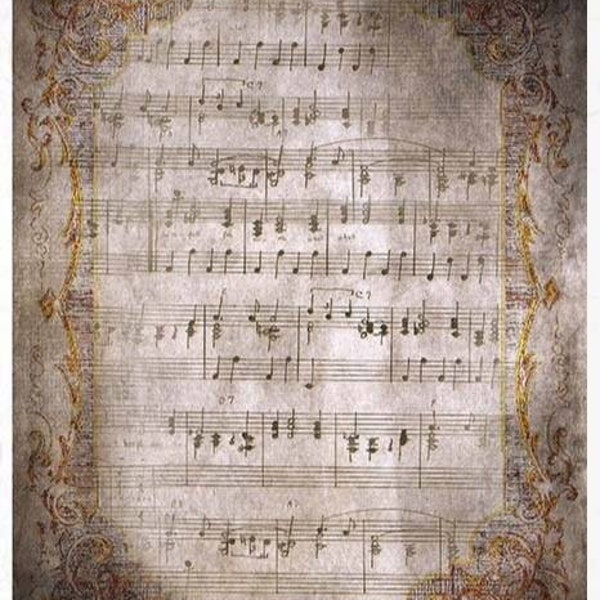 Music Decoupage - Etsy