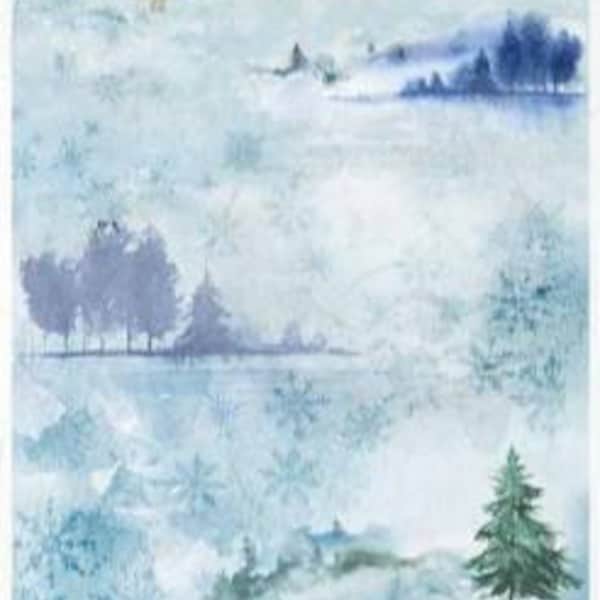 Rice Paper Winter Scene - Etsy