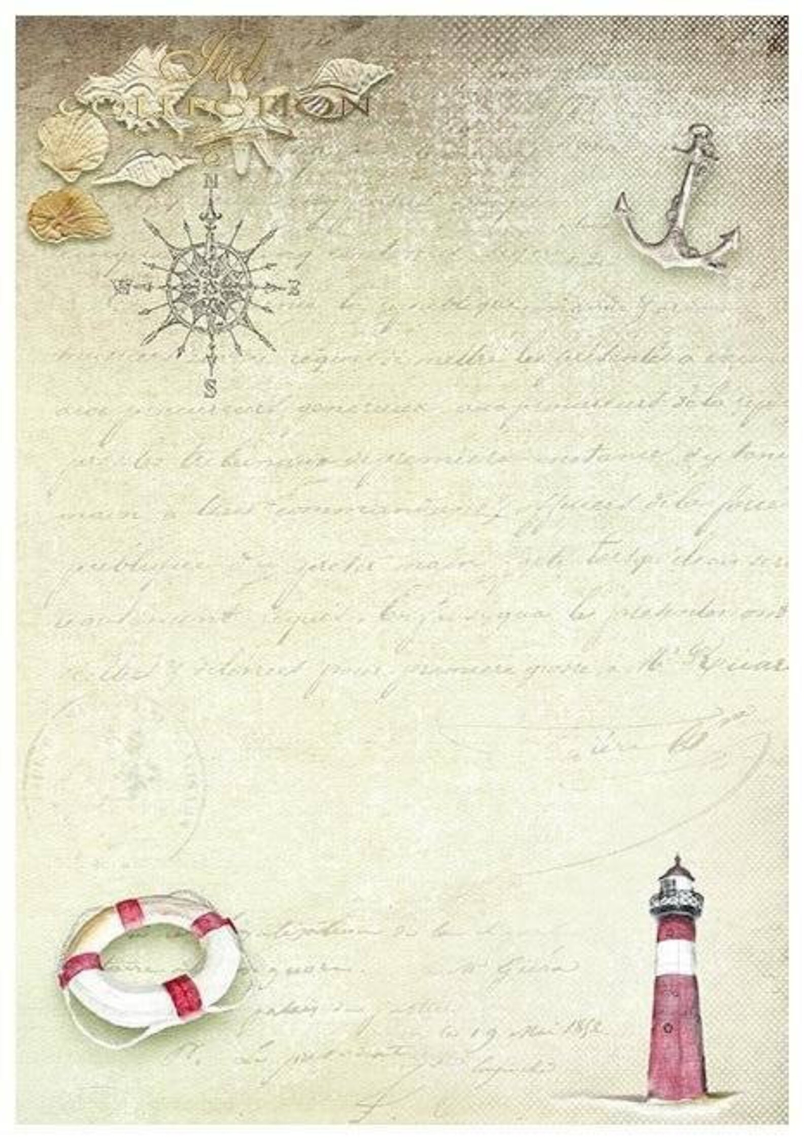 Scrapbooking Paper A4 Vintage Seafaring Adventure 5 X Double | Etsy