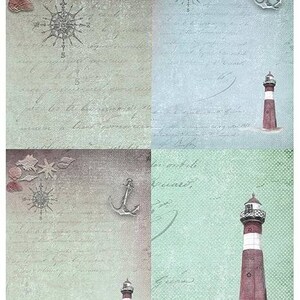 Scrapbooking Paper A4 Vintage Seafaring Adventure 5 X Double Sided ...