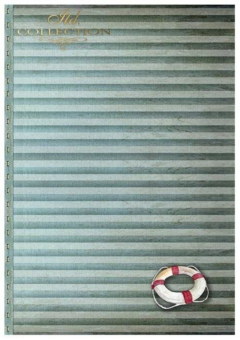 Scrapbooking Paper A4 Vintage Seafaring Adventure 5 X Double | Etsy