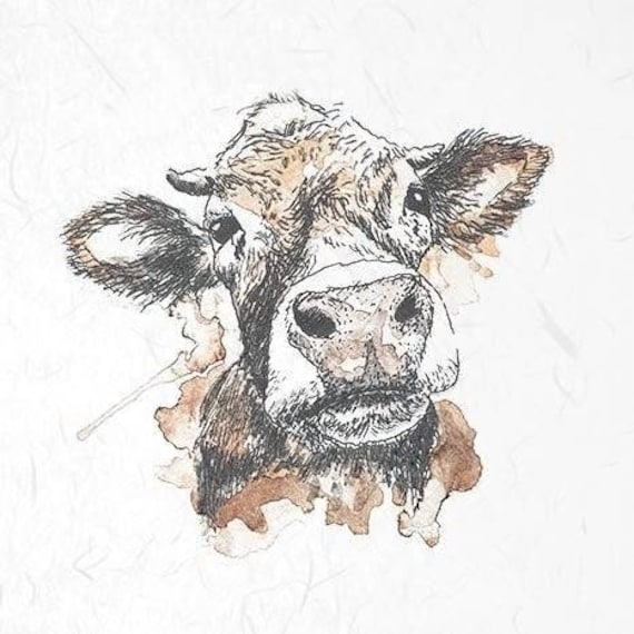 Mini Rice Paper Single Sheet Cows Face Decoupage Crafts | Etsy