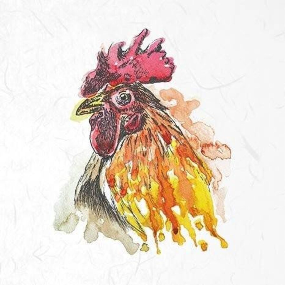 Mini Rice Paper Single Sheet Hen Chicken Decoupage Crafts Collage ...
