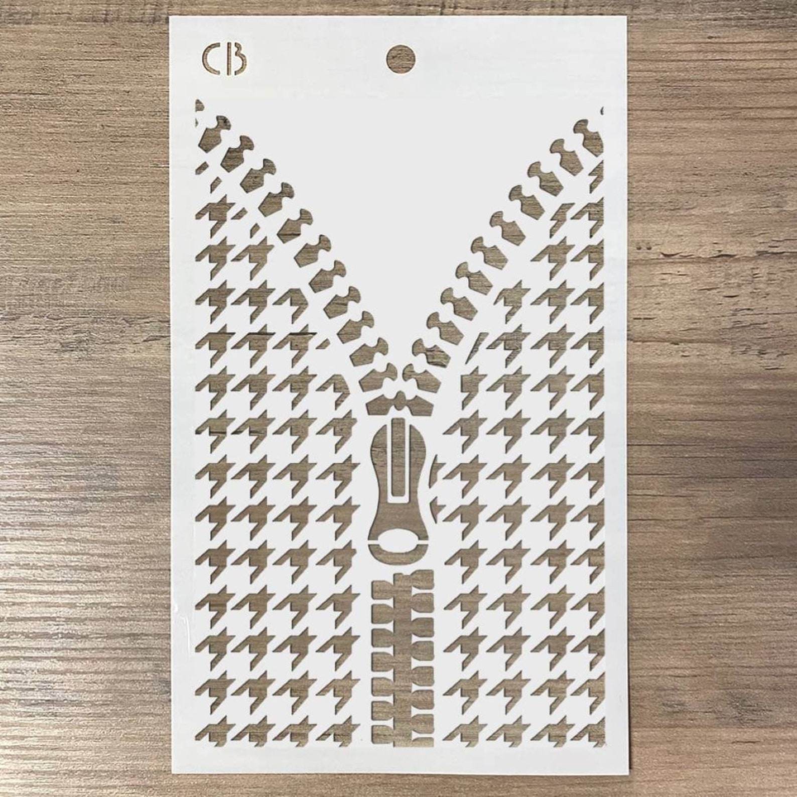 Stencil for Crafts, Open Zip Stencil by Ciao Bella, Stencil Art, Mixed ...