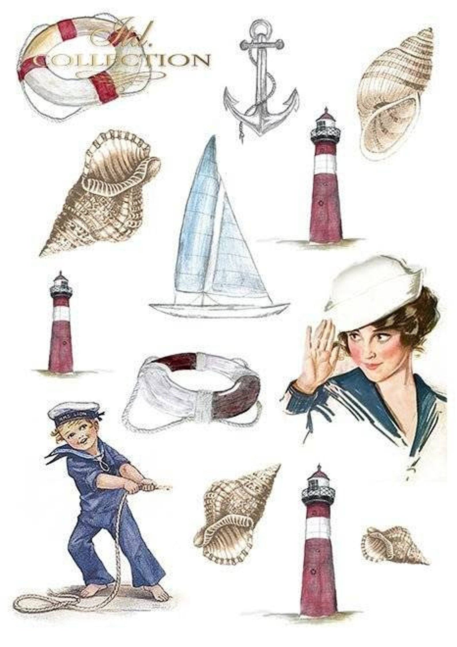 Scrapbooking Paper A4 Vintage Seafaring Adventure 5 X Double | Etsy