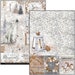 Scrapbook Paper Set, A4 Size X 9 Double Sided Sheets, Ephemera, Tags ...