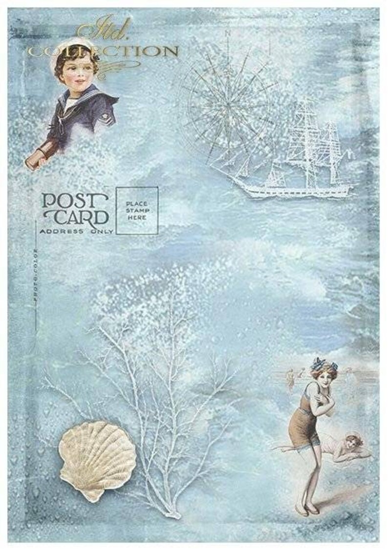 Scrapbooking Paper A4 Vintage Seafaring Adventure 5 X Double | Etsy