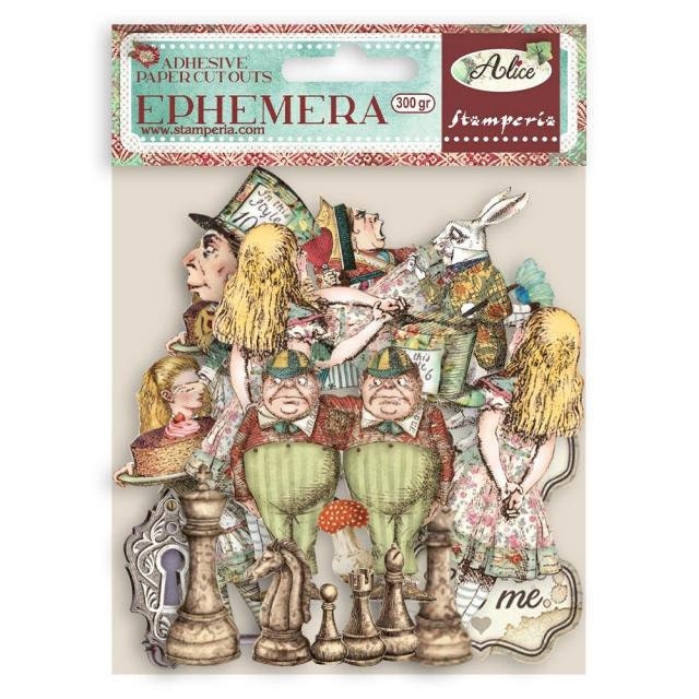 Stamperia Ephemera Alice in Wonderland Adhesive Paper - Etsy