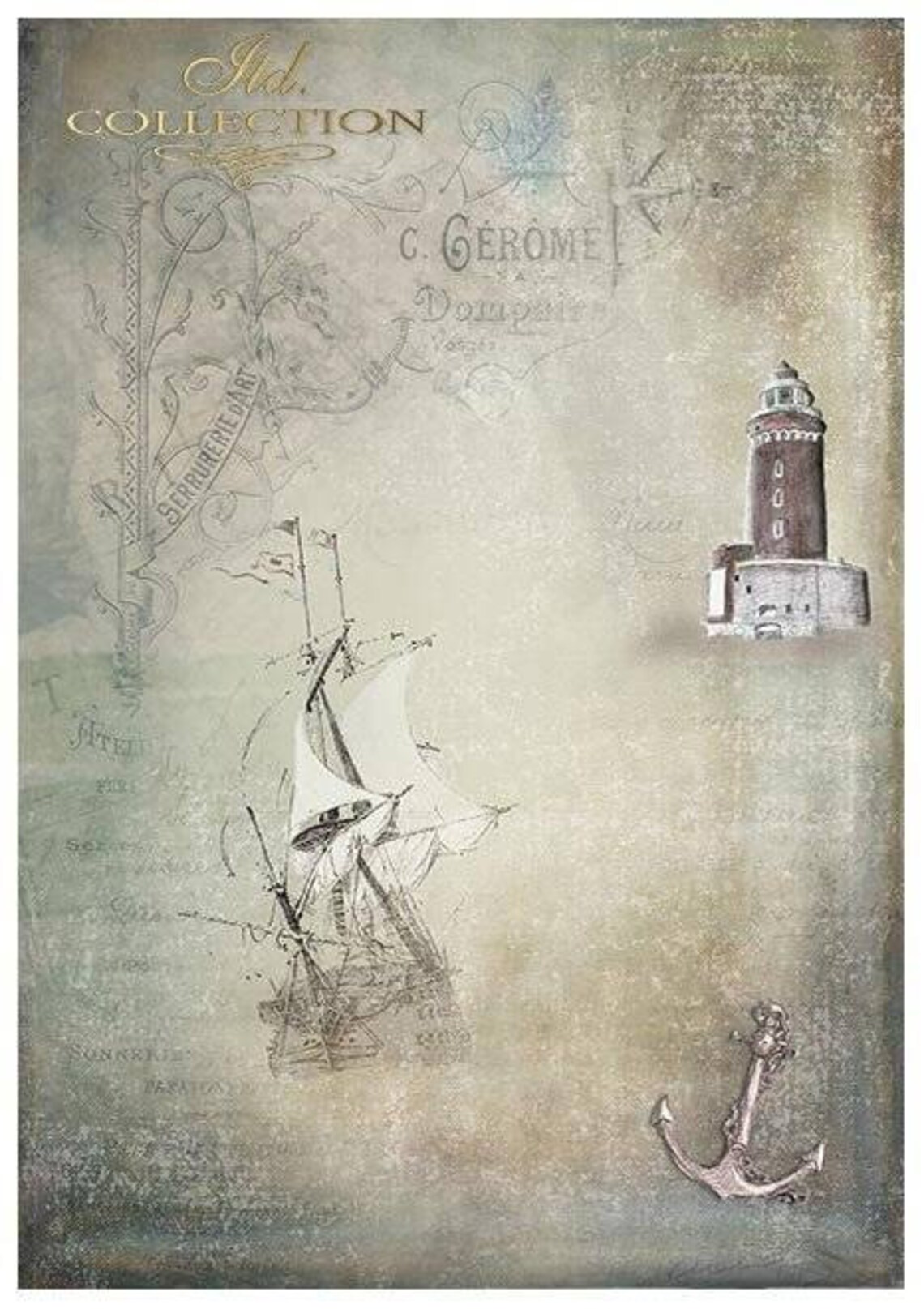 Scrapbook Paper A4 X 5 Double Sided Sheets Nautical Expedition - Etsy