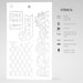 Stencil for Crafts, One Way Stencil by Ciao Bella, Stencil Art, Mixed ...