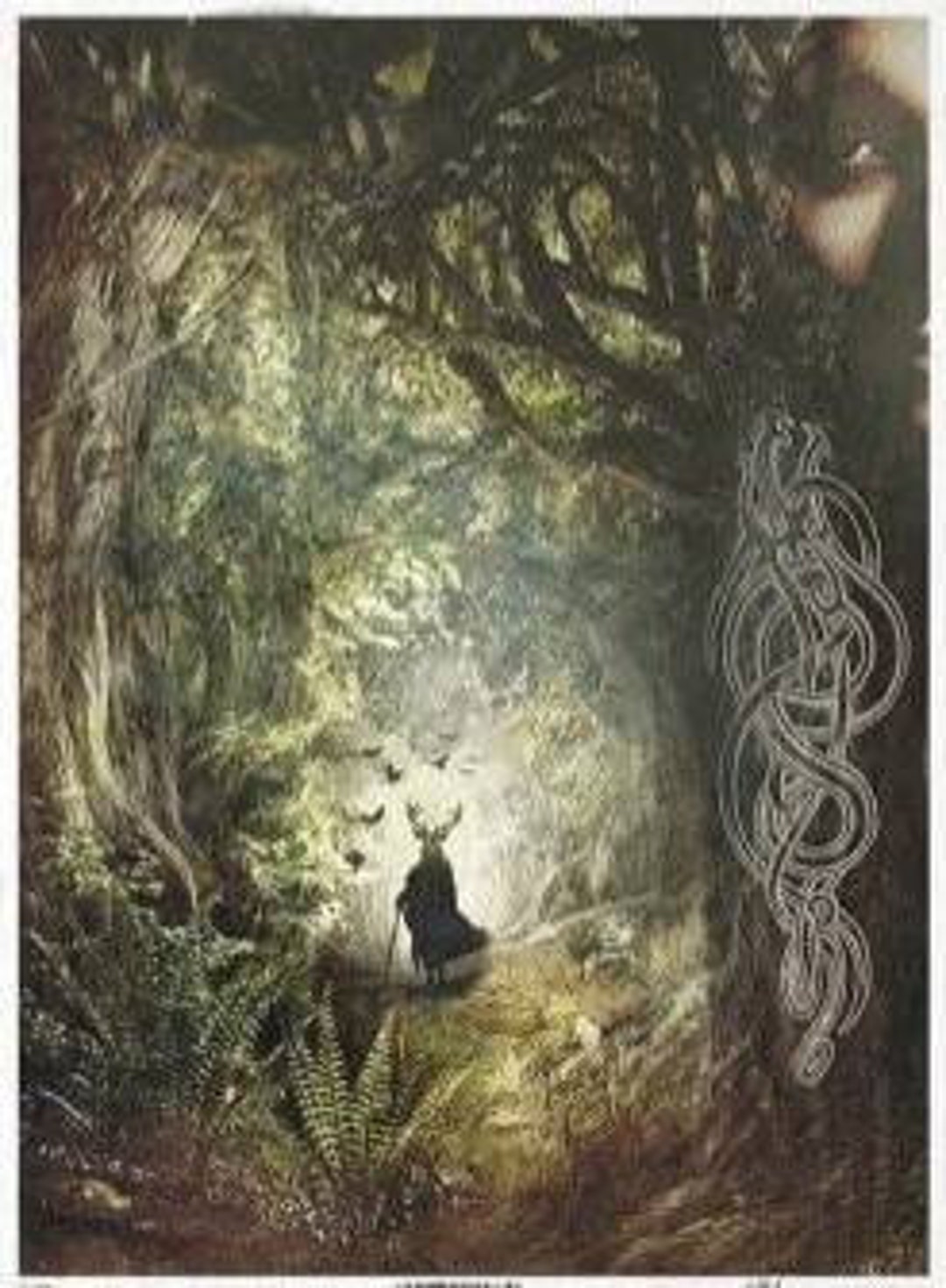 Rice Paper for Decoupage A4 Sheet Gothic Celtic Mystical Dark Image ...