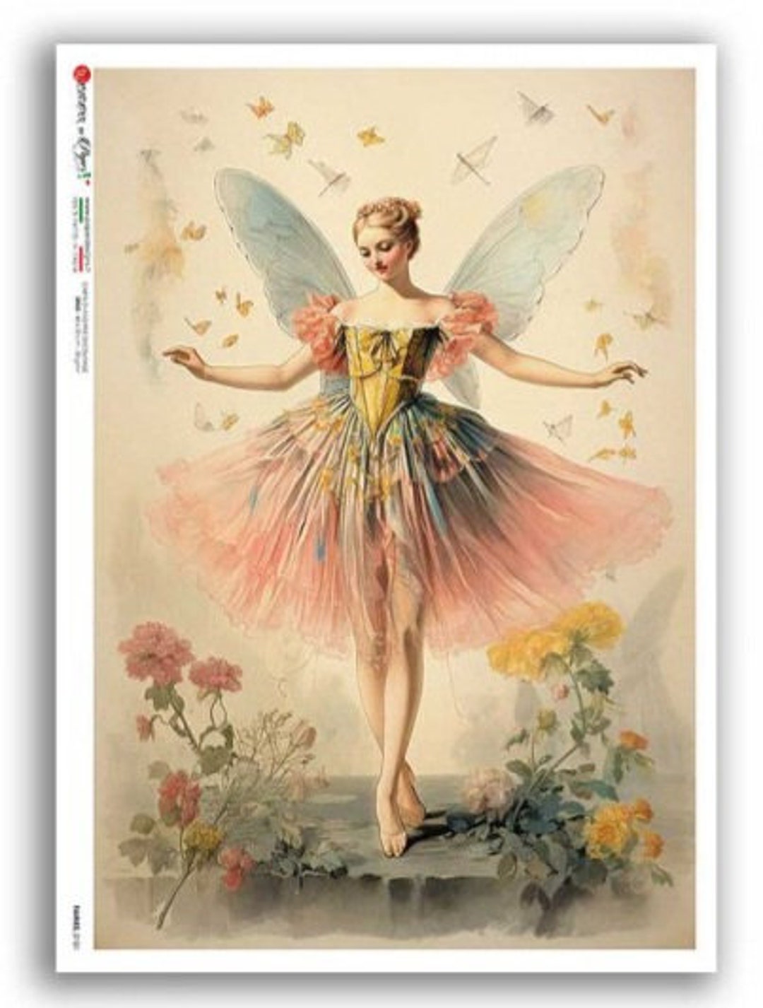 Rice Paper for Decoupage, A5 Sheet of Rice Paper, Ethereal Fairy ...