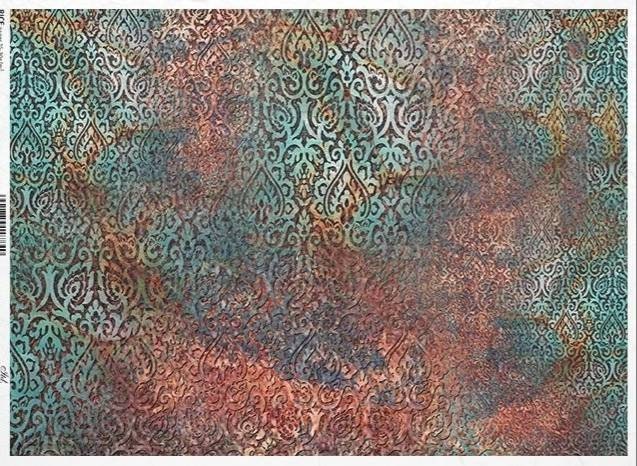 Rice Paper for Decoupage A4 Sheet Green Patina and Rust - Etsy