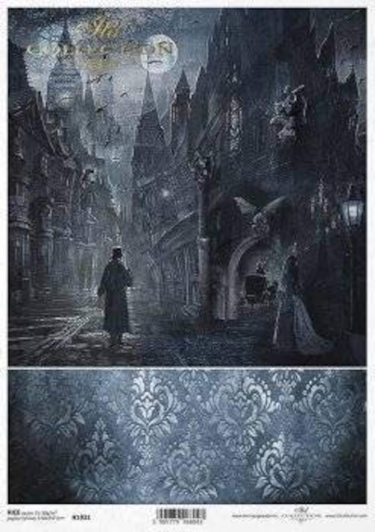 Rice Paper for Decoupage Single A4 Sheet Gothic Stories - Etsy UK